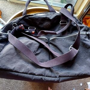 Kipling | Bags | Large Kipling Bag Black With Gorilla Messenger | Poshmark